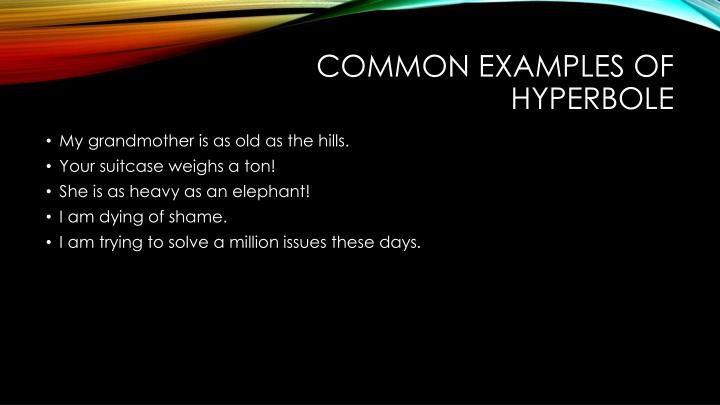 PPT - HYPERBOLE PowerPoint Presentation - ID:2070970