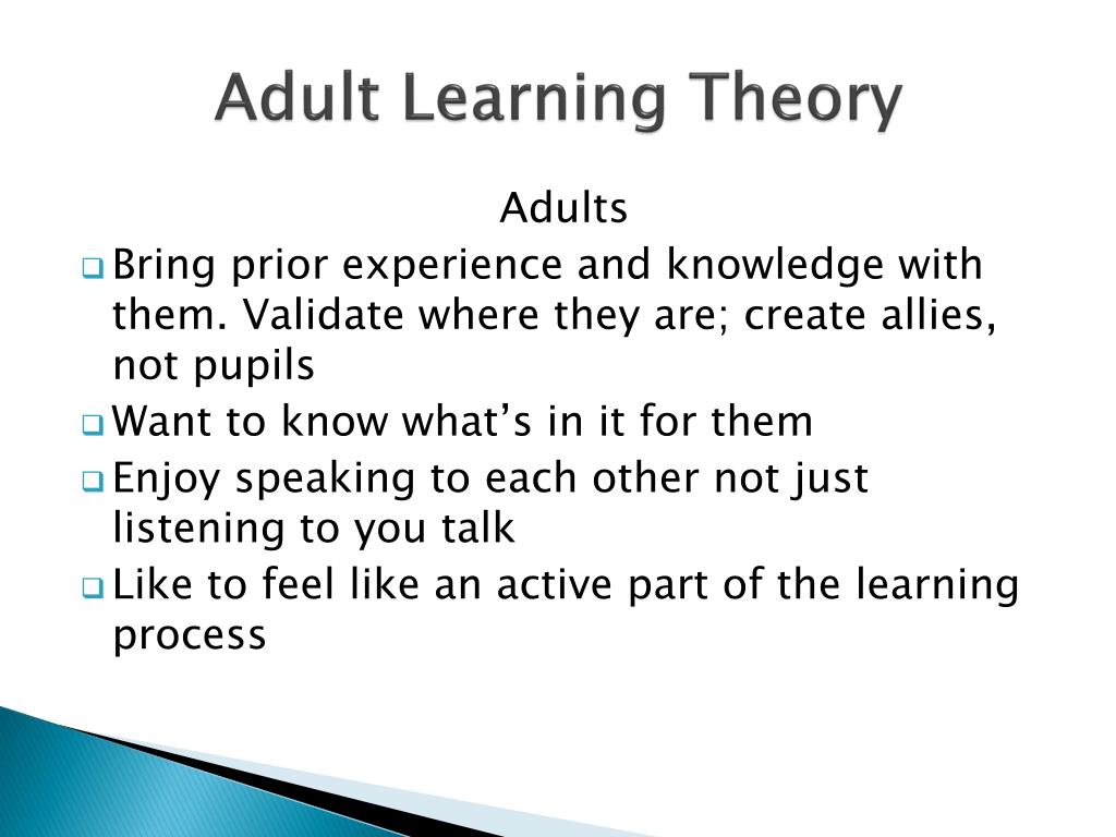 PPT - The Adult Education Challenge Highlights from the literature ...