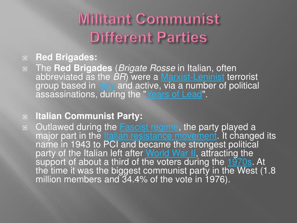 PPT - Political Situation in italy in the 1970s PowerPoint Presentation ...