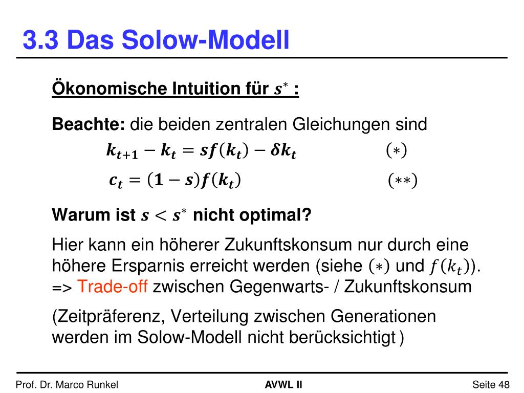 PPT - 3. Wachstum und technischer Fortschritt Blanchard / Illing ...