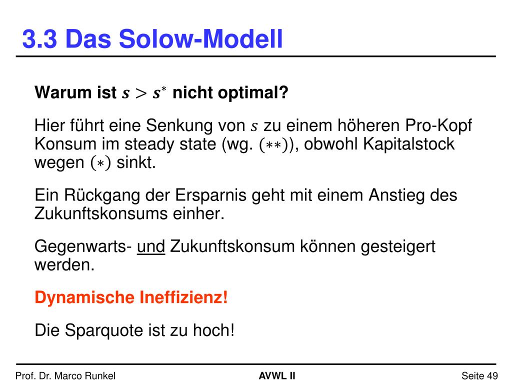 PPT - 3. Wachstum und technischer Fortschritt Blanchard / Illing ...