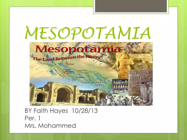 PPT - MESOPOTAMIA PowerPoint Presentation, free download - ID:2071282