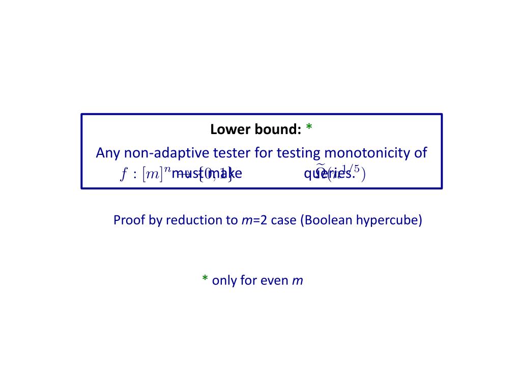Ppt New Algorithms And Lower Bounds For Monotonicity Testing Of Boolean Functions Powerpoint