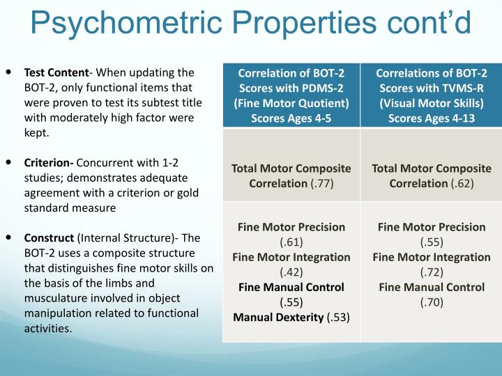 PPT - BOT-2 Fine Motor Assessment PowerPoint Presentation - ID:2071685