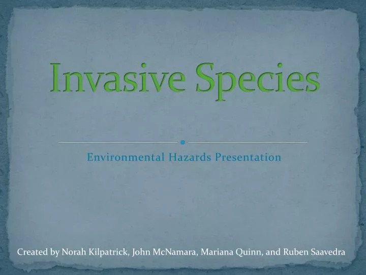 PPT - Invasive Species PowerPoint Presentation, free download - ID:2072027