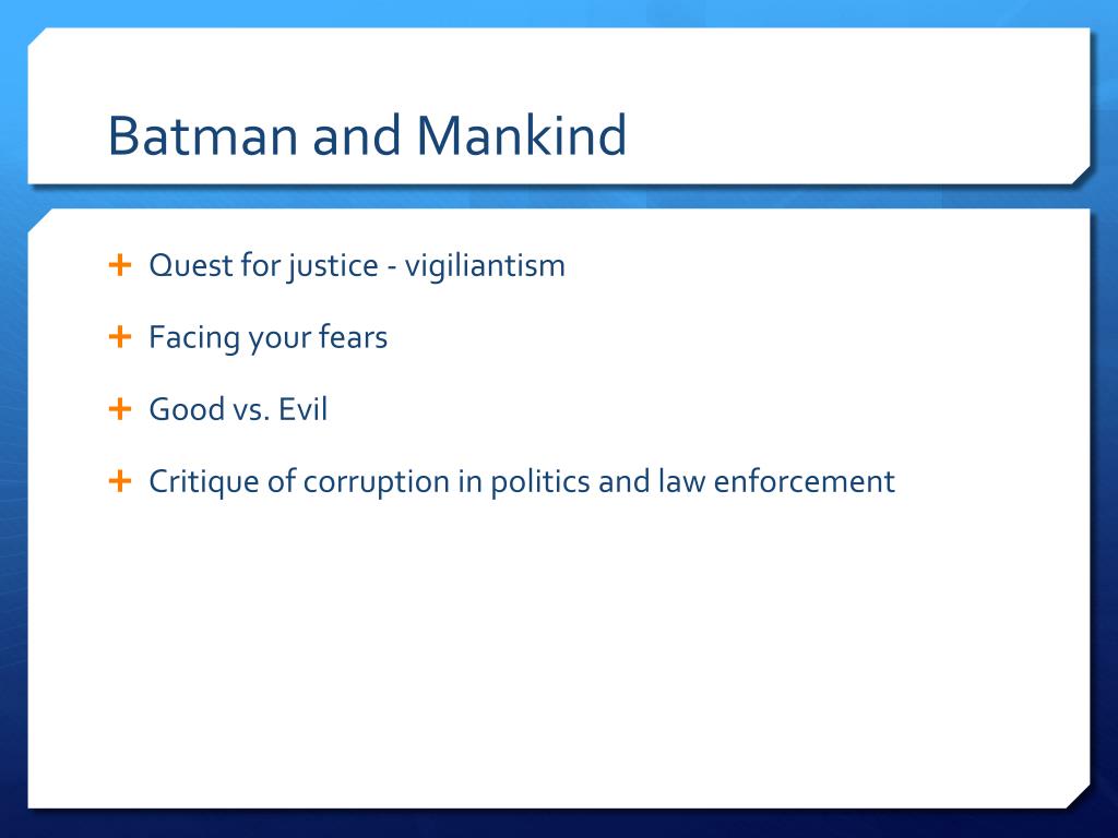 PPT - Film Appreciation Superheroes and Batman PowerPoint Presentation ...