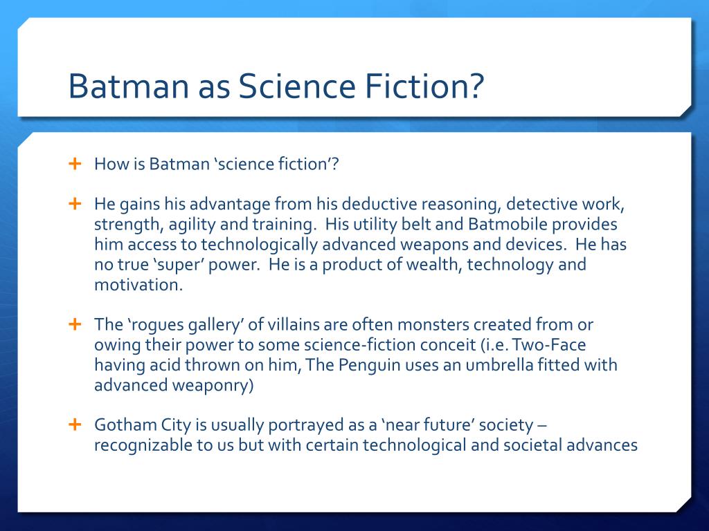 PPT - Film Appreciation Superheroes and Batman PowerPoint Presentation ...