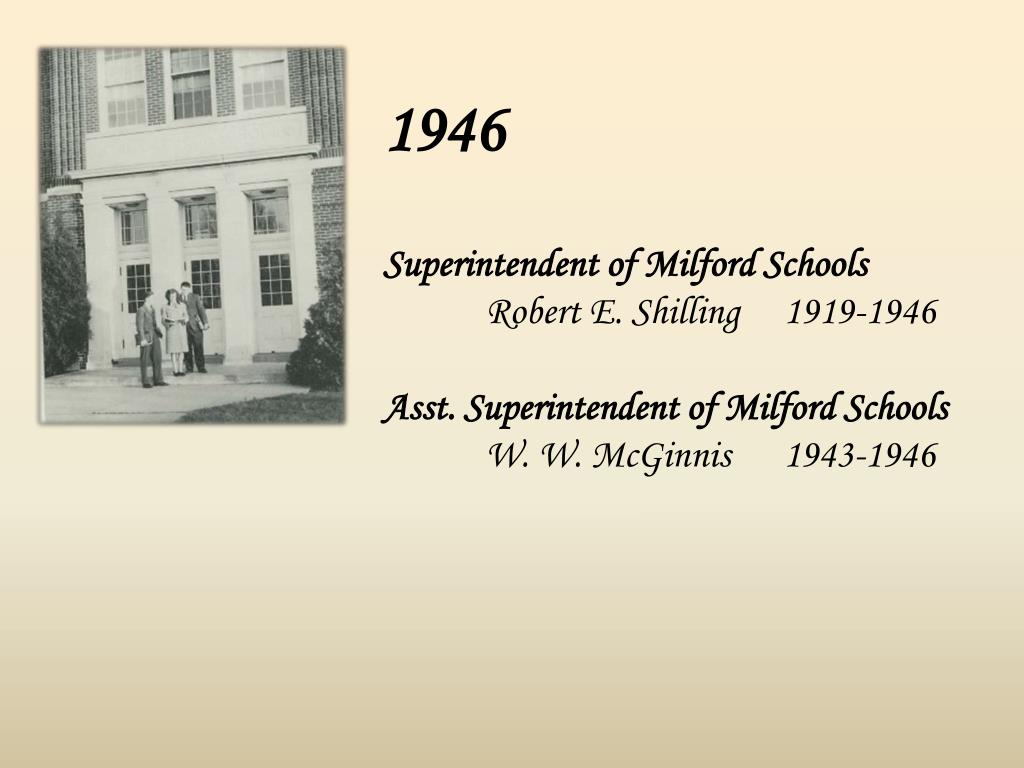 PPT - a pictorial history... Milford Middle School building PowerPoint ...