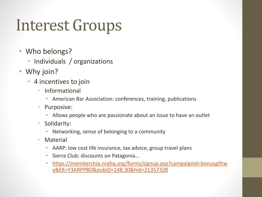 Ppt Interest Groups Powerpoint Presentation Free Download Id 2073077