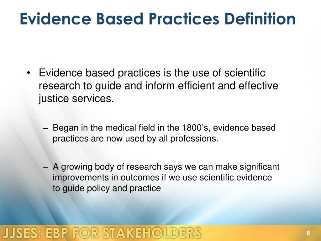 Ppt Evidence Based Practices Powerpoint Presentation Free Download