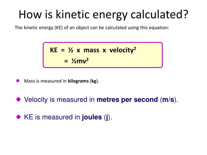 PPT - What factors affect the kinetic energy of a moving object ...