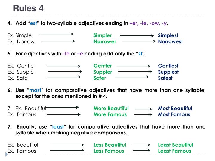 PPT - COMPARATIVES AND SUPERLATIVES- ADJECTIVES OF SUPERIORITY ...