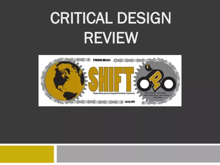 PPT - CRITICAL DESIGN REVIEW PowerPoint Presentation, free download ...