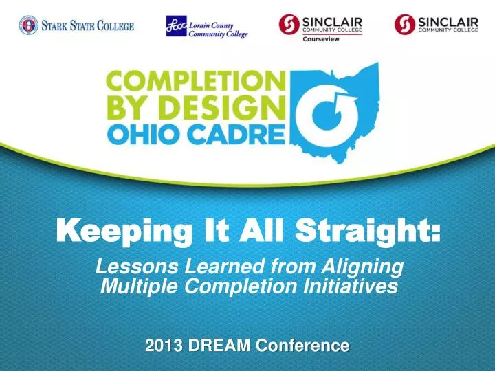 PPT - Keeping It All Straight: Lessons Learned from Aligning Multiple ...