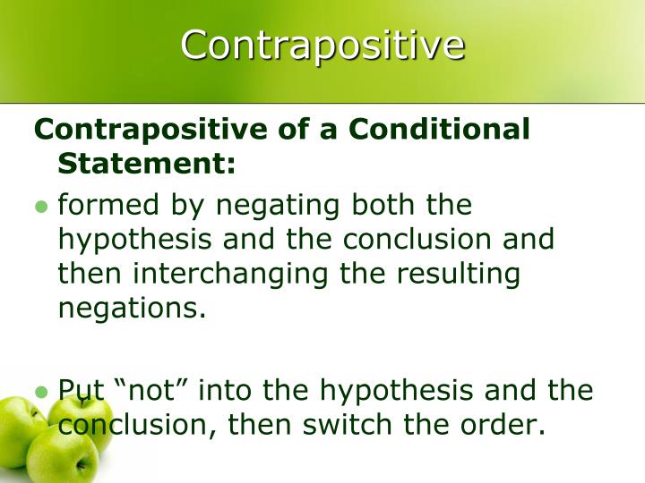 PPT - 3.1 Conditional Statements, Converses, Inverses, Contrapositives ...