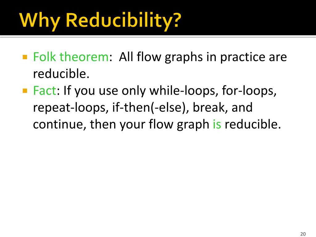 Ppt Depth First Ordering Efficiency Of Iterative Algorithms Reducible Flow Graphs Powerpoint