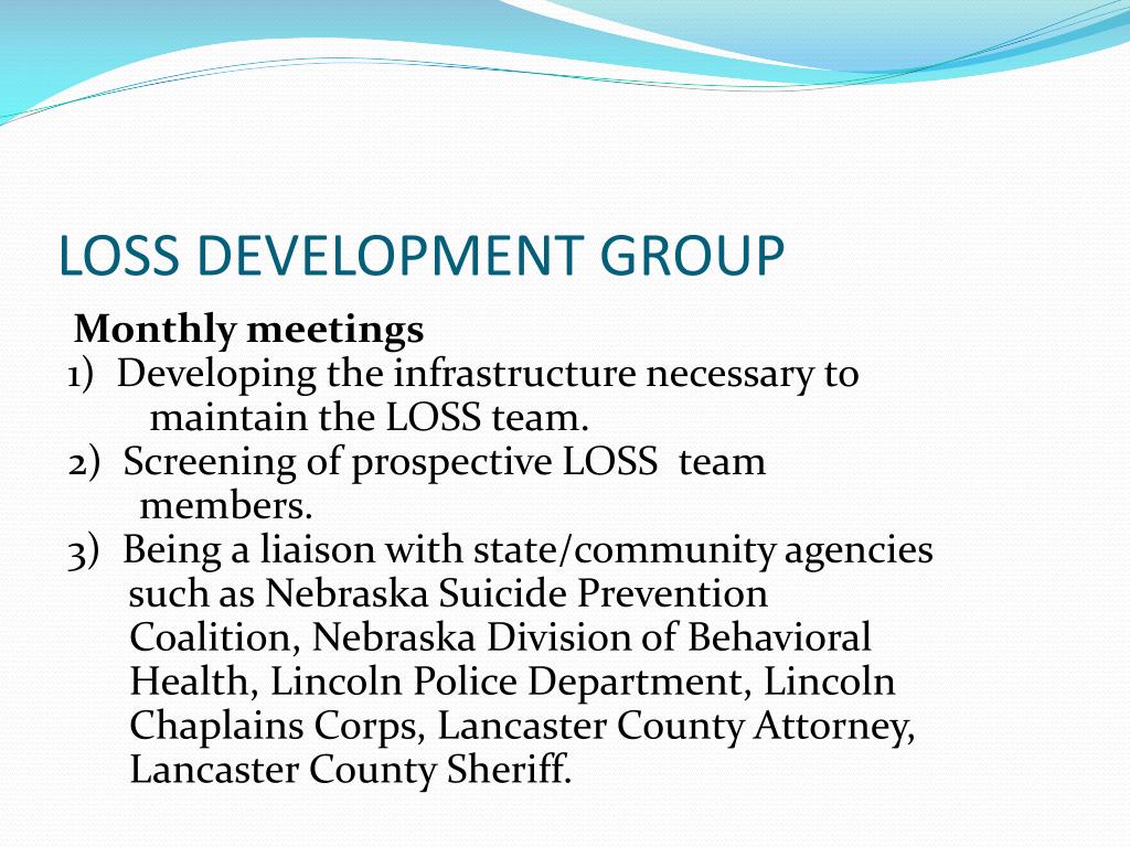 PPT - Lincoln/Lancaster Outreach to Survivors of Suicide (LOSS Team ...