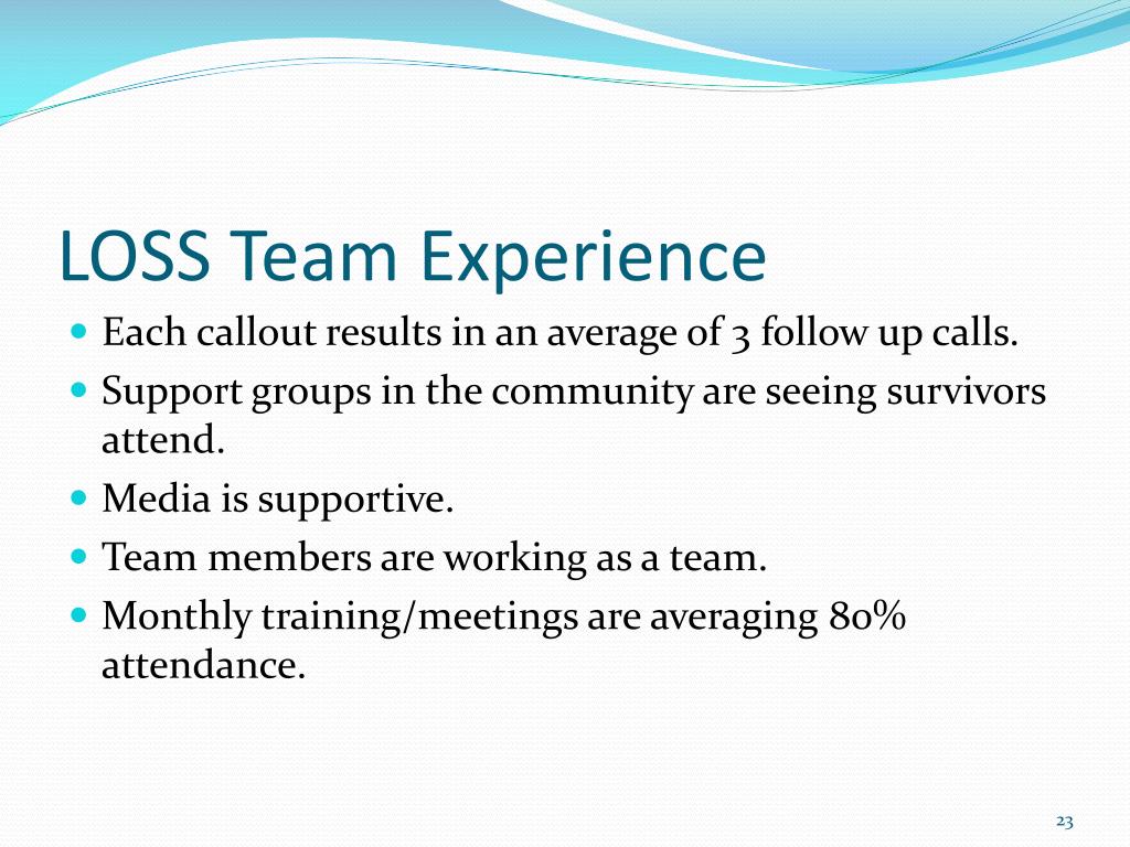 PPT - Lincoln/Lancaster Outreach to Survivors of Suicide (LOSS Team ...