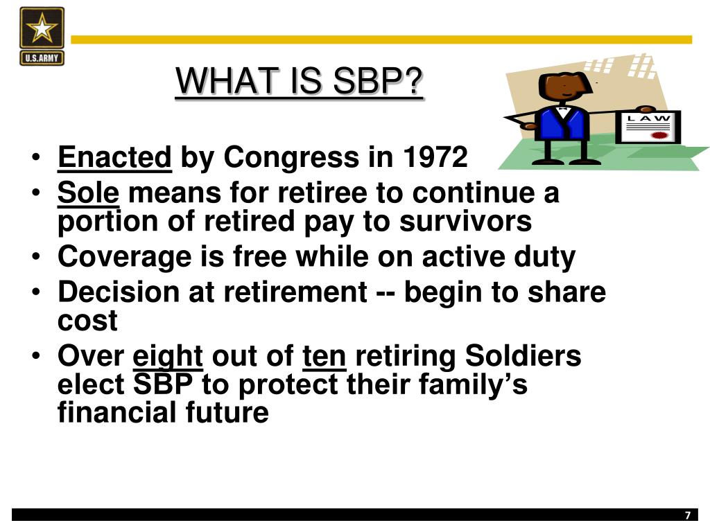 PPT - DA Survivor Benefit Plan (SBP) Briefing Retirement Services ...