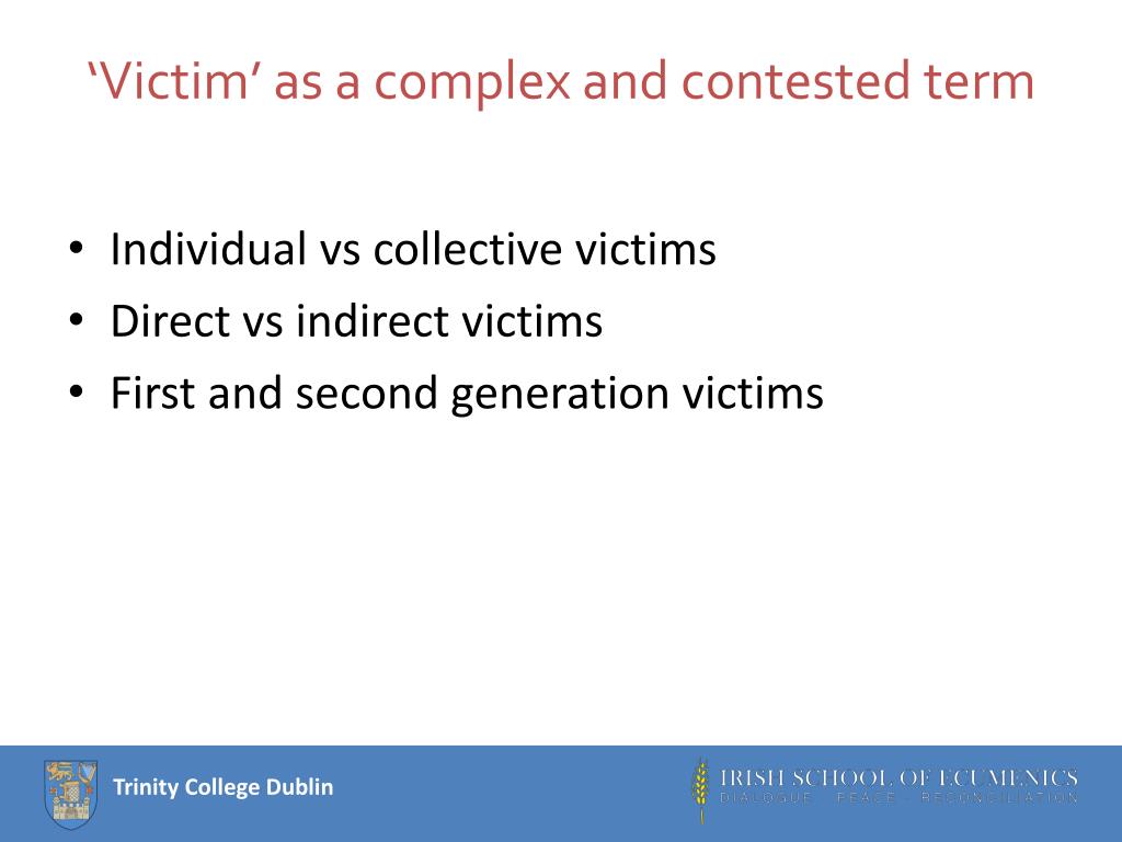 PPT - Victims and Survivors: Focus on Northern Ireland PowerPoint ...