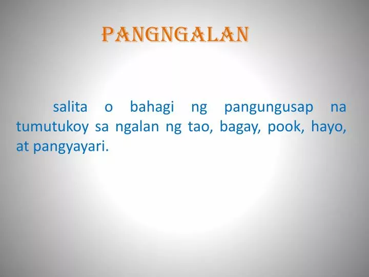 PPT - PANGNGALAN PowerPoint Presentation, free download - ID:2077404