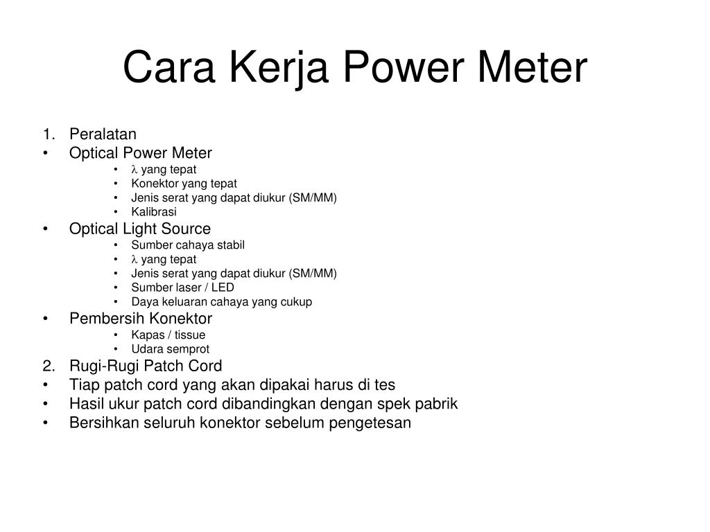 PPT - Alat Ukur Sistem Komunikasi Serat Optik PowerPoint Presentation ...