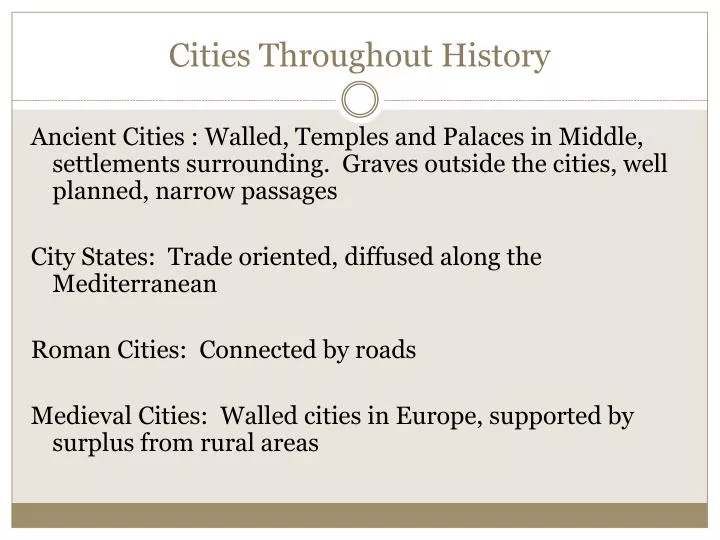 PPT - Cities Throughout History PowerPoint Presentation, free download ...