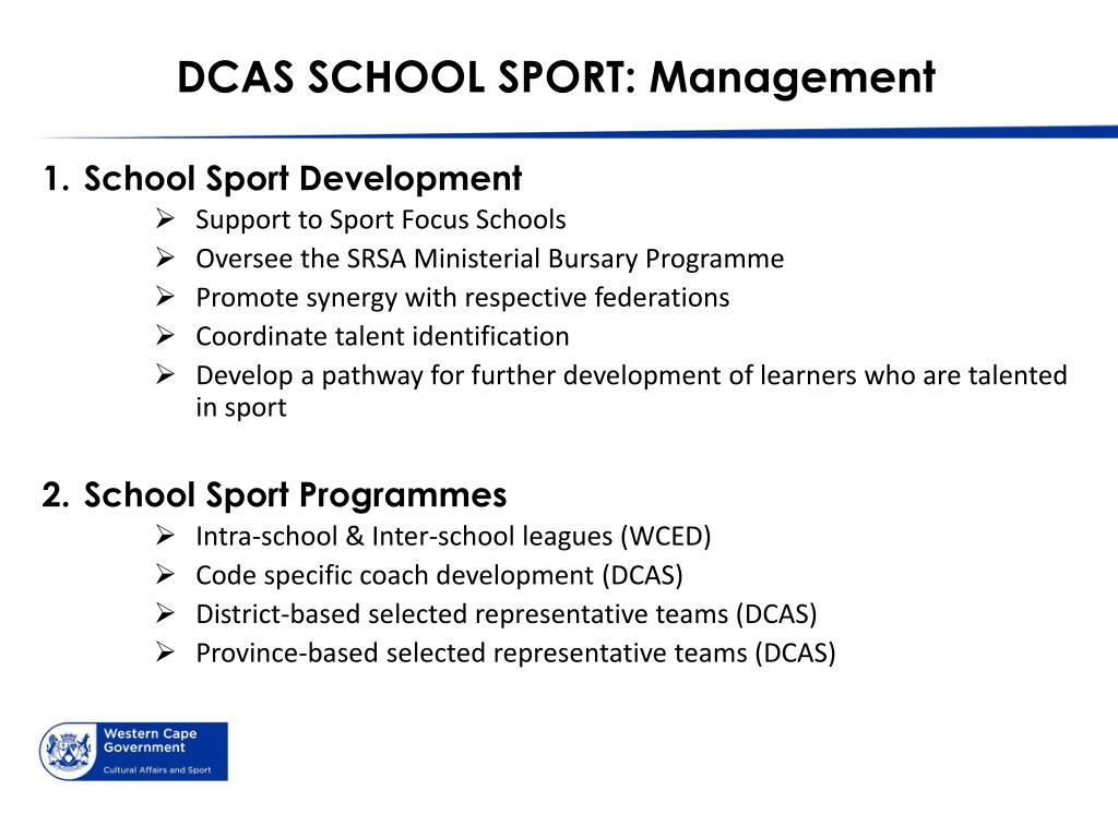 PPT - SUB-DIRECTORATE: S CHOOL SPORT DIRECTORATE: SPORT DEVELOPMENT 31 ...