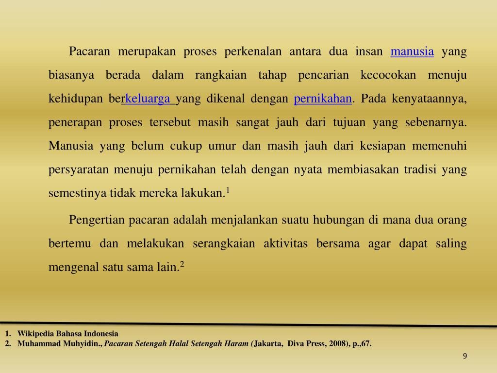 PPT - KARYA TULIS HUBUNGAN ANTARA PACARAN dengan BELAJAR Siswa SMA ...