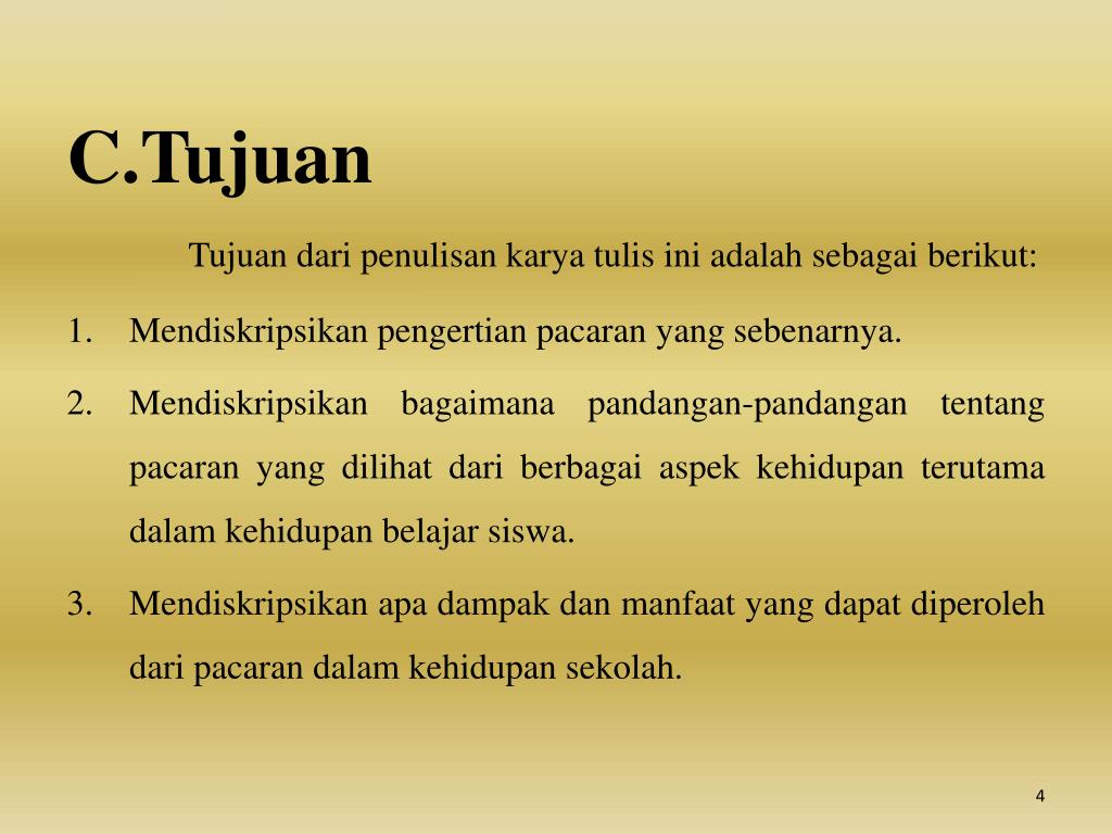 PPT - KARYA TULIS HUBUNGAN ANTARA PACARAN dengan BELAJAR Siswa SMA ...