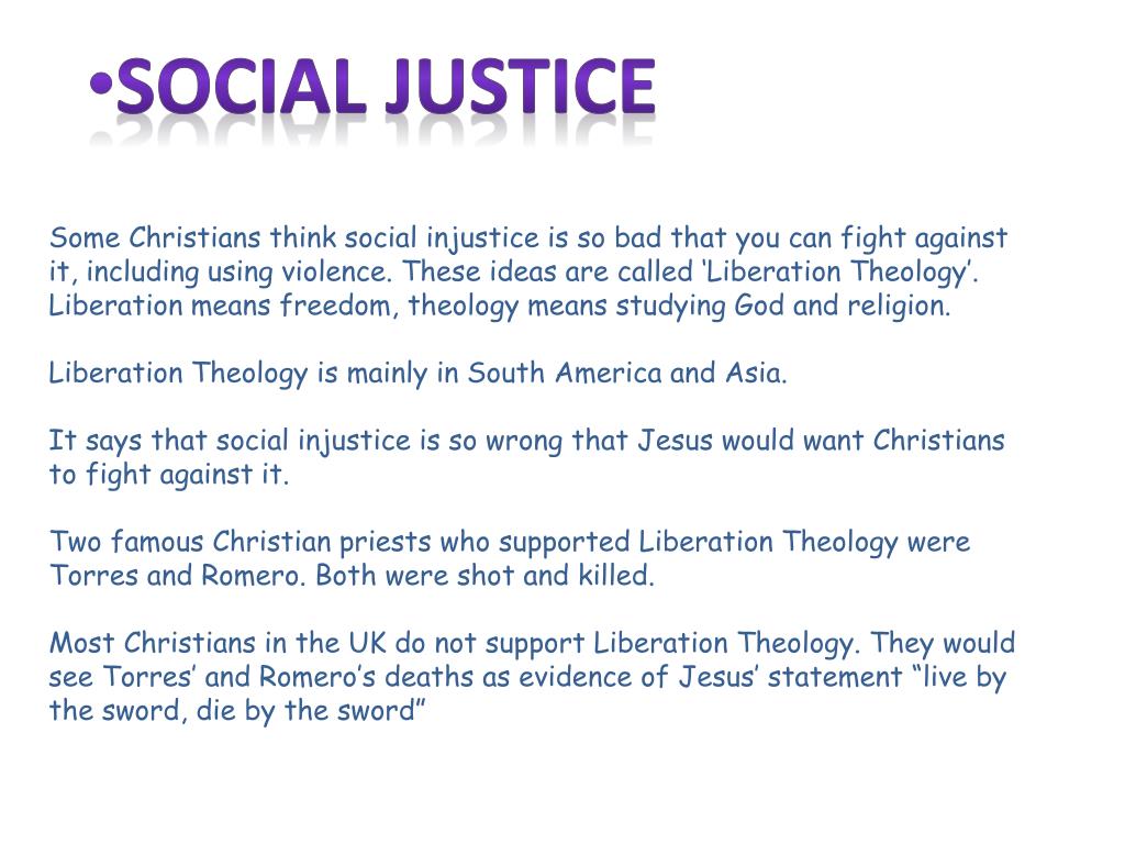 PPT - SECTION A: RELIGION, PEACE and JUSTICE PowerPoint Presentation ...