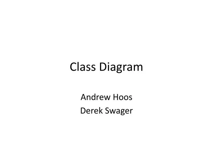 PPT - Class Diagram PowerPoint Presentation, free download - ID:2080011