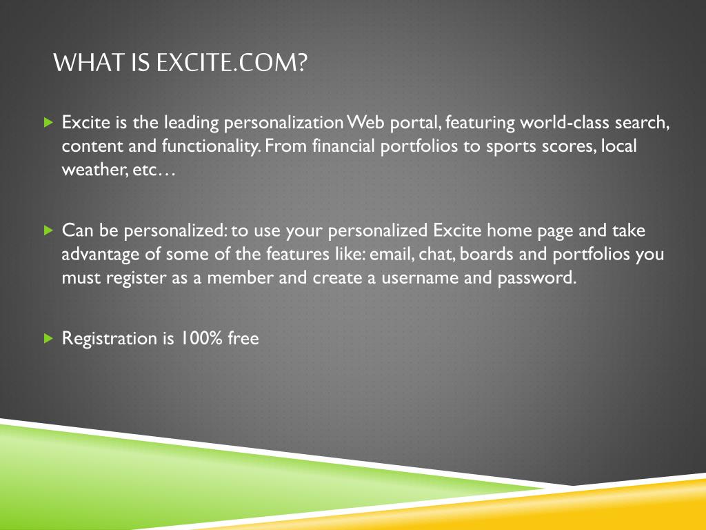 PPT - The Birth and Evolution of Excite.com: A Journey Through ...