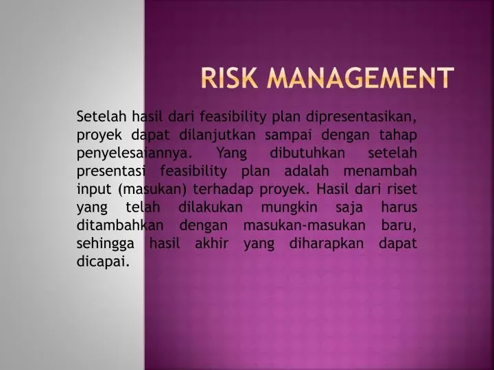 PPT - Risk management PowerPoint Presentation, free download - ID:2080239