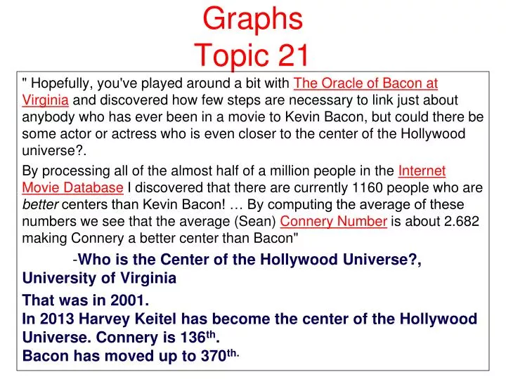 PPT - Graphs Topic 21 PowerPoint Presentation, free download - ID:2080317