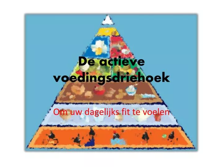 PPT - De actieve voedingsdriehoek PowerPoint Presentation, free ...