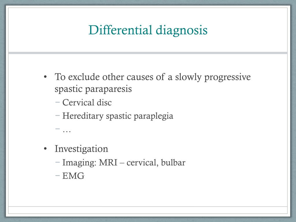 PPT - Diagnosis of motor neuron disease PowerPoint Presentation, free ...