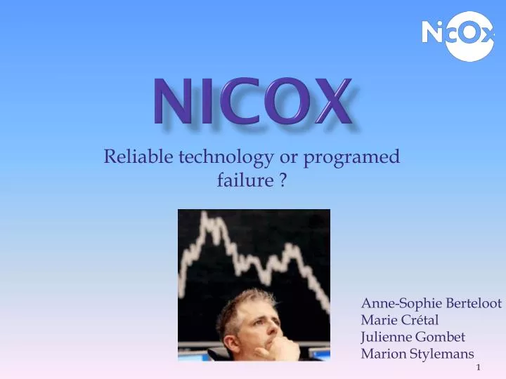 PPT - nICOX PowerPoint Presentation, free download - ID:2080997