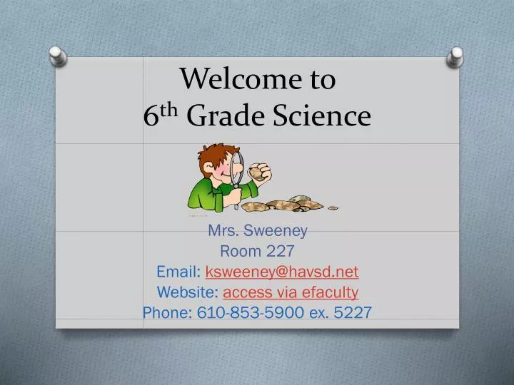 PPT - Welcome to 6 th Grade Science PowerPoint Presentation, free ...