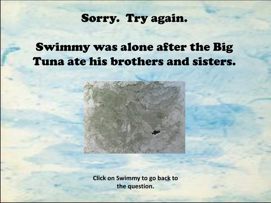PPT - Story Elements With Swimmy Written and Illustrated by Leo Lionni ...