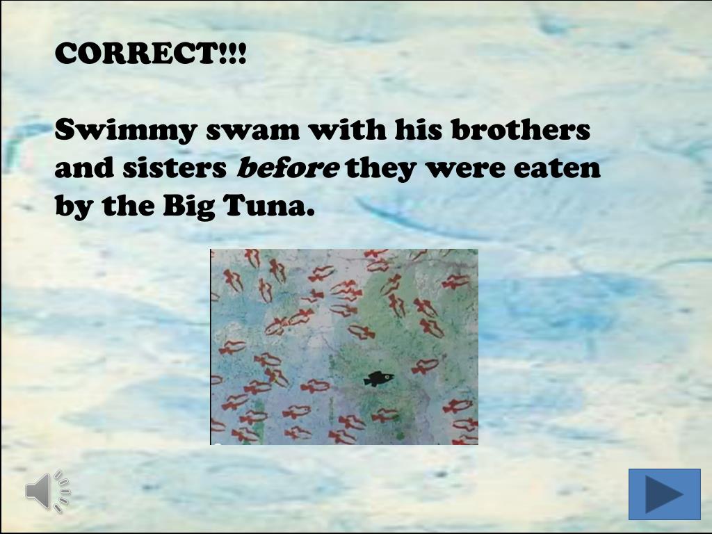 PPT - Story Elements With Swimmy Written and Illustrated by Leo Lionni ...
