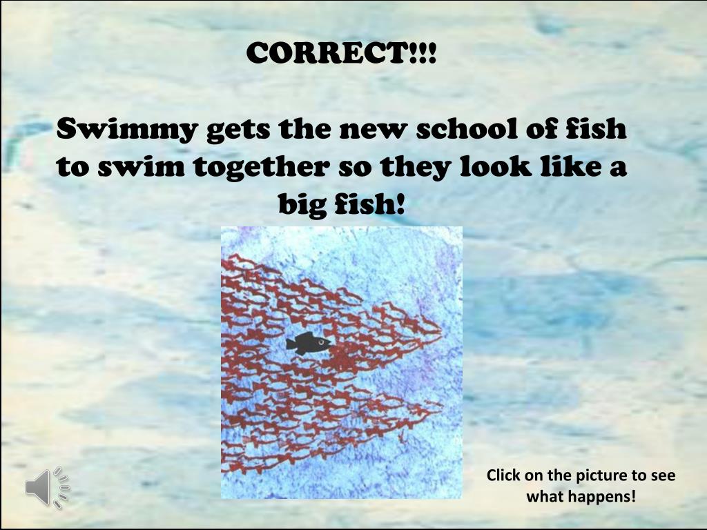 PPT - Story Elements With Swimmy Written and Illustrated by Leo Lionni ...