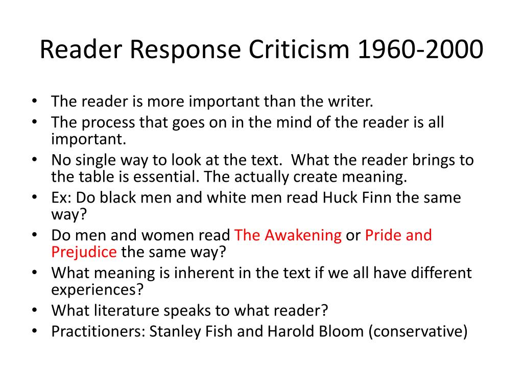 Reader Response Criticism Literary Theory And Criticism Vrogue