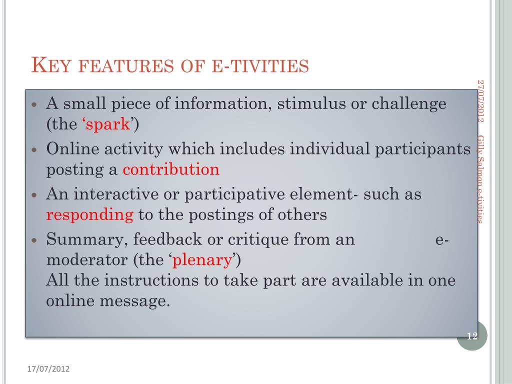 PPT - Professor Gilly Salmon Pro Vice-Chancellor Learning Transformations PowerPoint ...