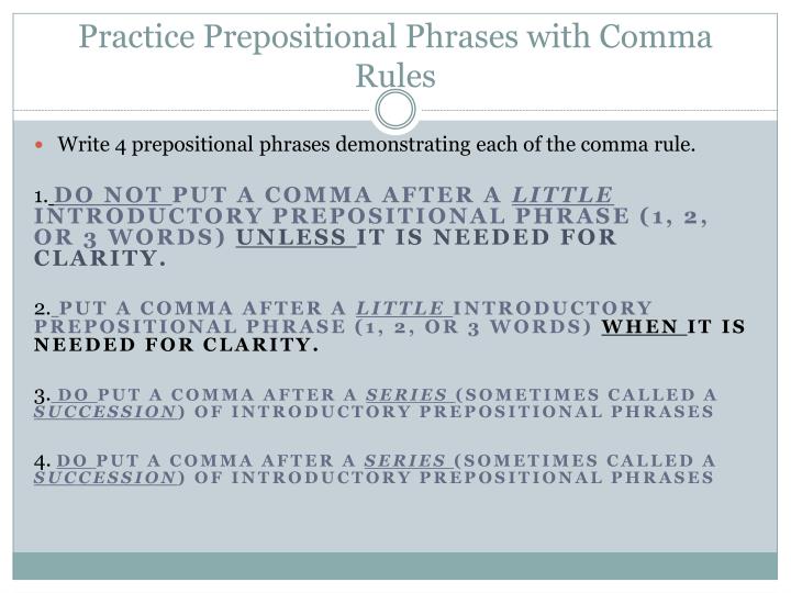 PPT - We have reviewed prepositions in 8 parts of speech. Definition ...