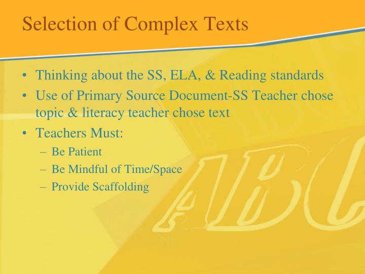 PPT - Critical Reading & Writing Around Complex Texts PowerPoint ...