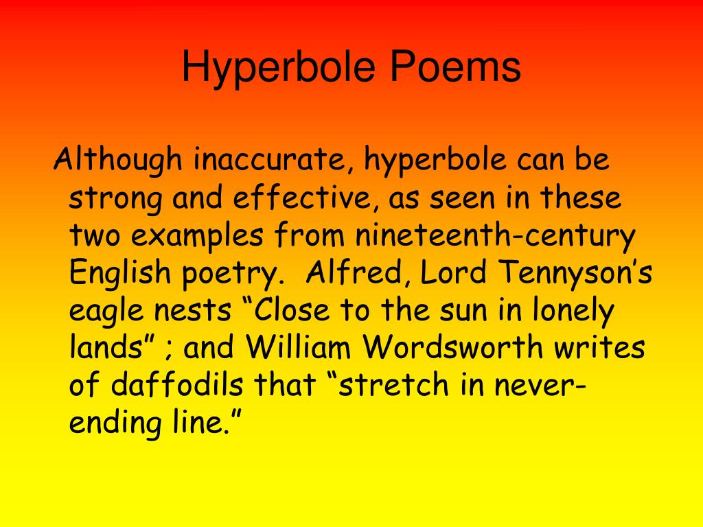 PPT Hyperbole Poems PowerPoint Presentation Free Download ID 2082672 PPT Hyperbole Poems PowerPoint Presentation Free Download ID 2082672