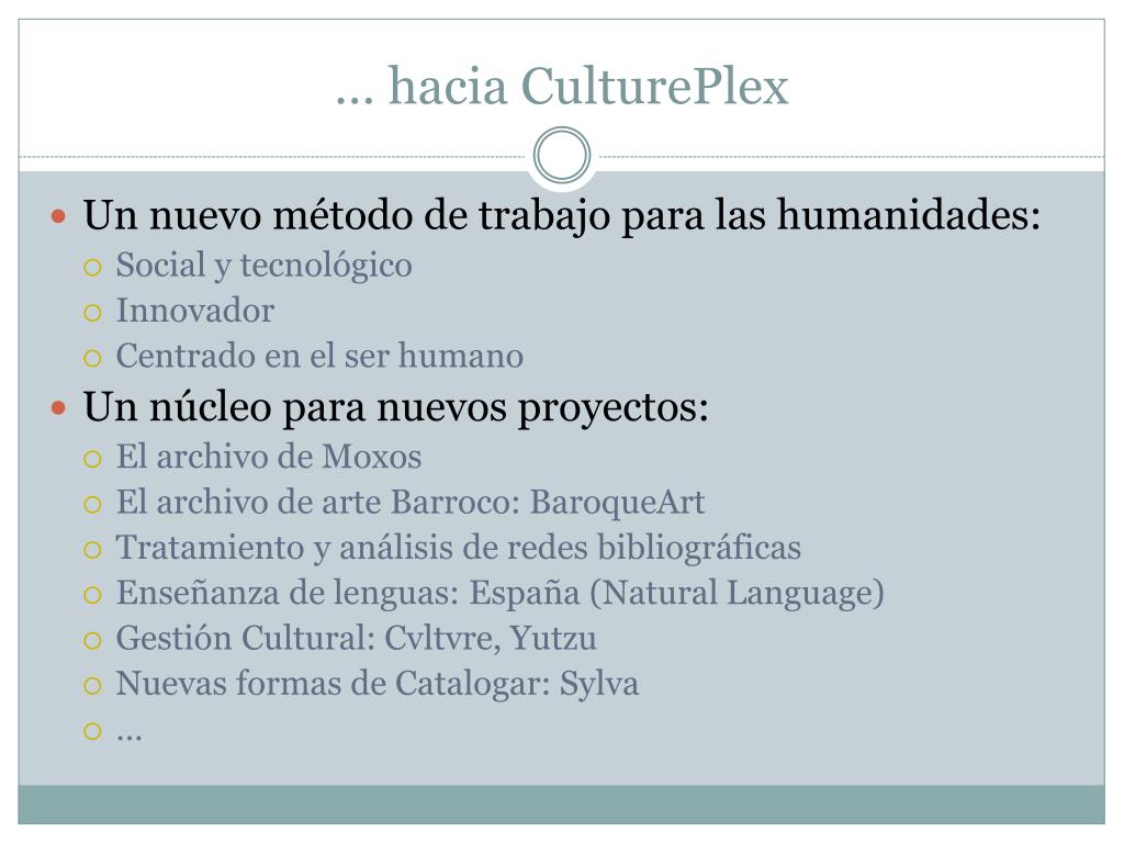 PPT - Del Proyecto “Barroco Hispano” al CulturePlex Lab PowerPoint Presentation - ID:2083031