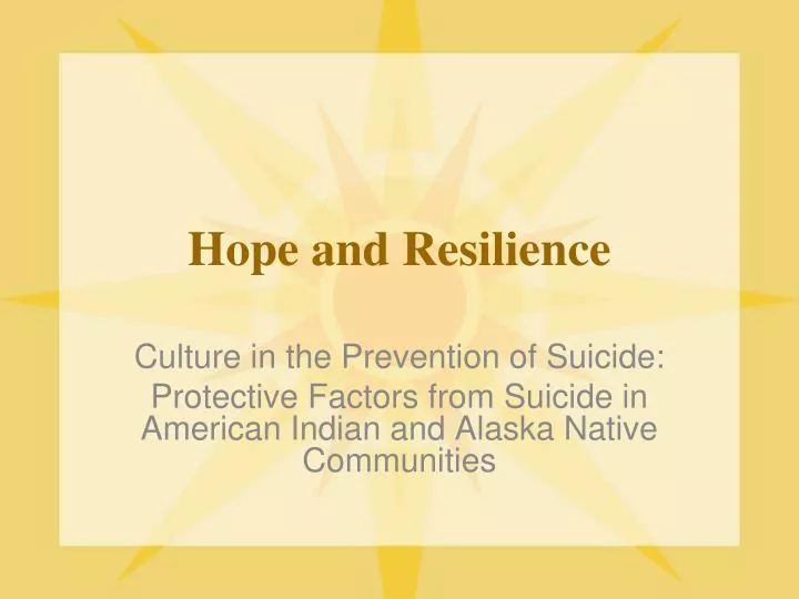 PPT - Hope and Resilience PowerPoint Presentation, free download - ID ...