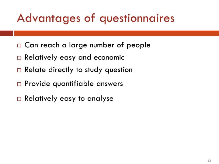 ️ Advantages of questionnaires. The Advantages of a Questionnaire ... ️ Advantages of questionnaires. The Advantages of a Questionnaire ...